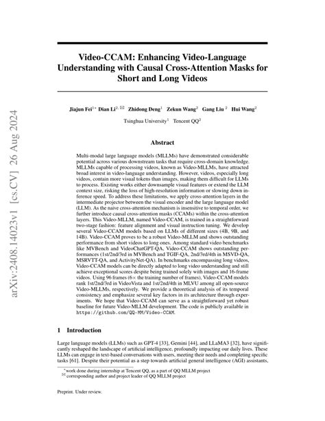 Pdf Video Ccam Enhancing Video Language Understanding With Causal