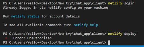 Netlify Cli Error Unauthorized Support Netlify Support Forums