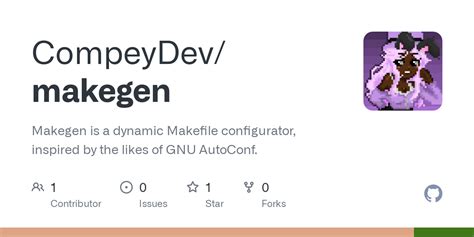 Github Compeydevmakegen Makegen Is A Dynamic Makefile Configurator Inspired By The Likes Of