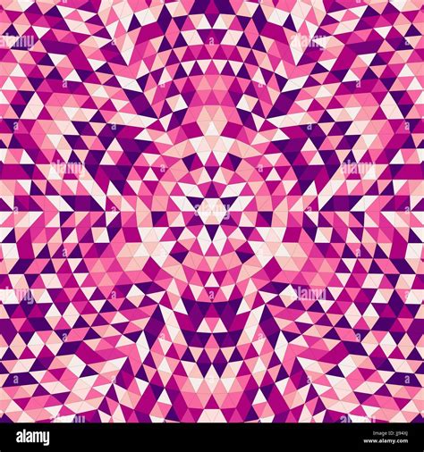 Round Abstract Geometrical Triangle Mandala Background Symmetrical Vector Pattern Design From