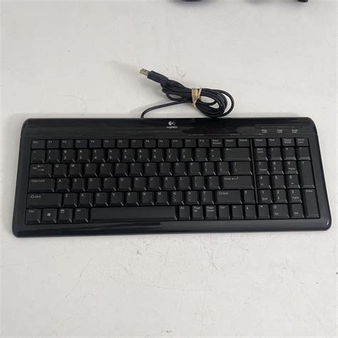 Logitech Ultra Flat Dark Shine Usb Keyboard Y Bp62a Retro Unit