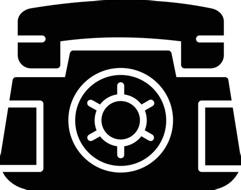 Telephone Glyph Icon 9680219 Vector Art At Vecteezy