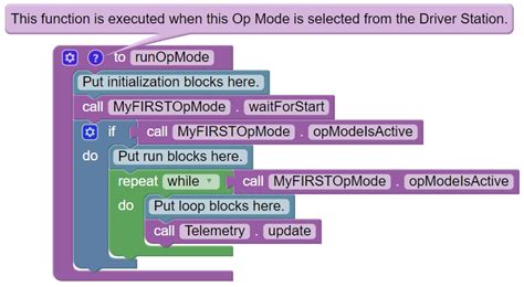 Creating Op Modes Blocks FIRST Tech Challenge Docs Documentation