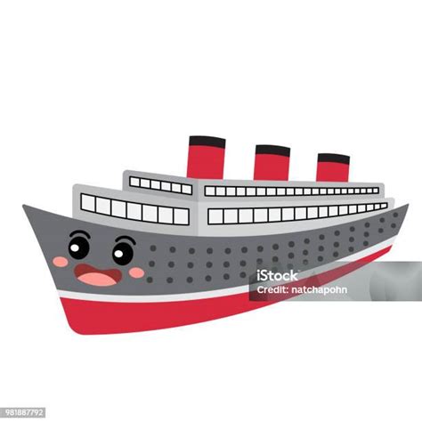 정기 선 운송 만화 캐릭터 관점 보기 벡터 일러스트 레이 션 3차원 형태에 대한 스톡 벡터 아트 및 기타 이미지 3차원 형태