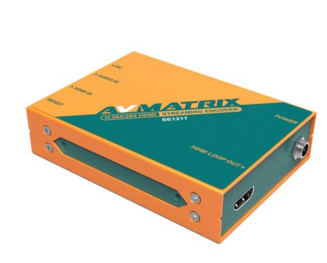 AVMATRIX SE1217 H 265 H 264 HDMI STREAMING ENCODER