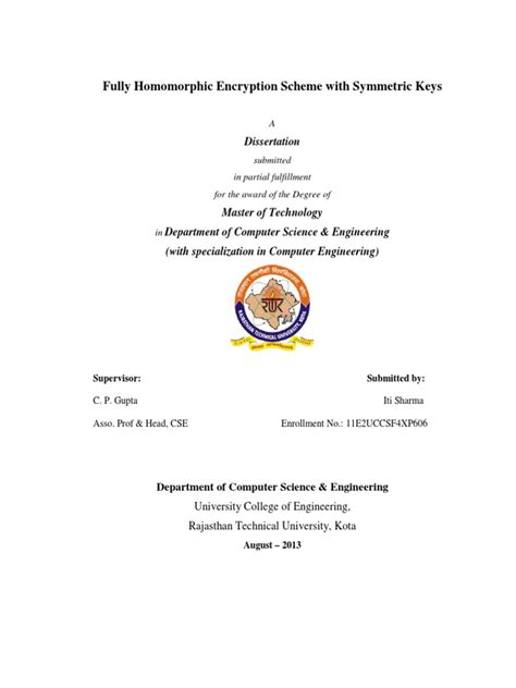 Fully Homomorphic Encryption Scheme With Symmetric Keys Pdf