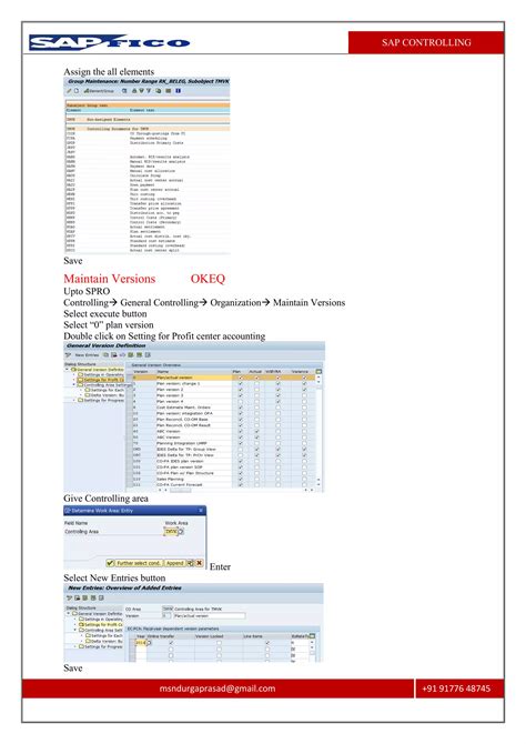 SAP CONTROLLING PDF Business Accounting Finance Business