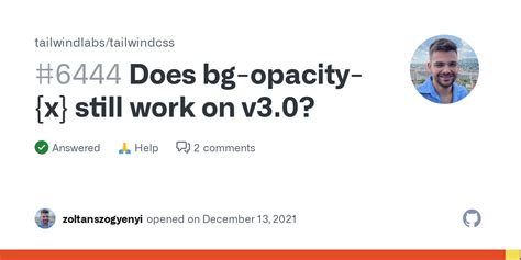 Does Bg Opacity X Still Work On V30 · Tailwindlabs Tailwindcss