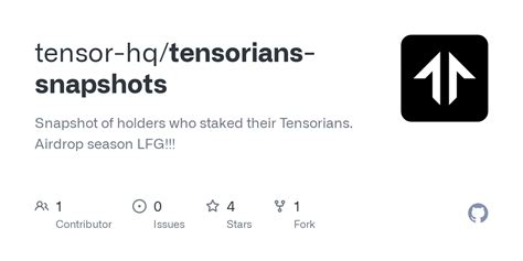 GitHub Tensor Hq Tensorians Snapshots Snapshot Of Holders Who Staked