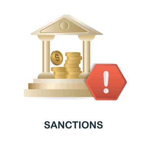 Sanctions Icon 3d Illustration From Economic Crisis Collection