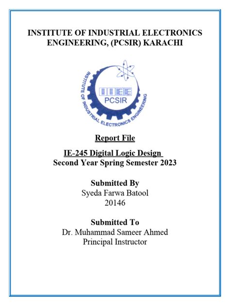 project file dld pdf logic gate electronic circuits