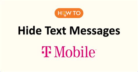 How To Hide Text Messages On T-Mobile Bill - NetworkBuildz