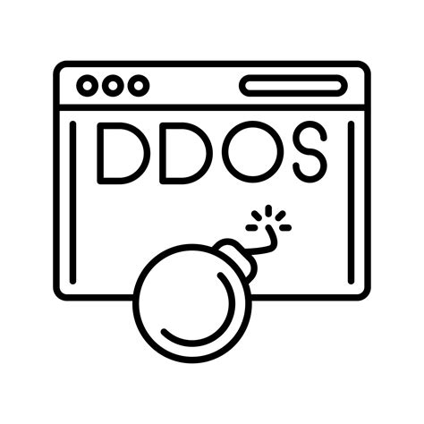 Ddos Attack Vector Icon 14602443 Vector Art At Vecteezy