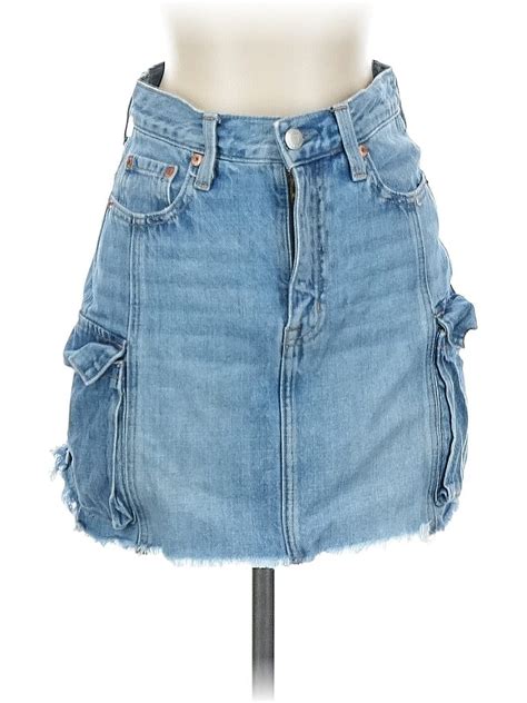 Pistola Blue Denim Skirt Size 24 Waist 75 Off Thredup