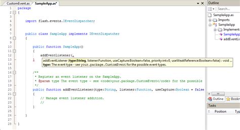 Actionscript 3 How Can I Display Which Event Strings Are Available