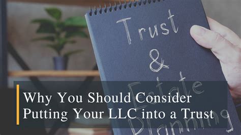 Why You Should Consider Putting Your Llc Into A Trust Stross Law Firm