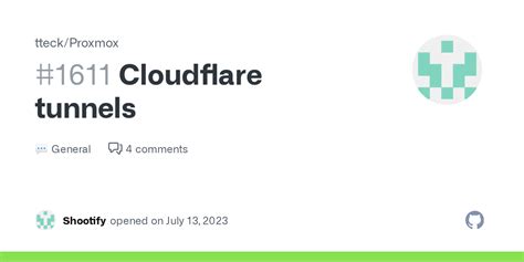 Cloudflare Tunnels · Tteck Proxmox · Discussion 1611 · Github
