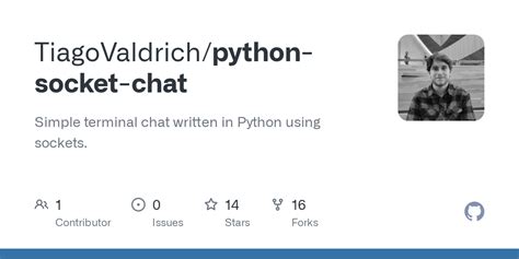 github tiagovaldrich python socket chat simple terminal chat written