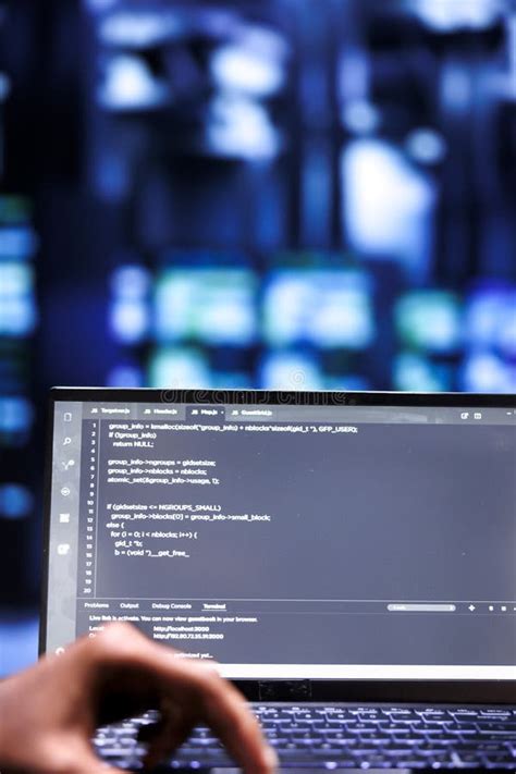 Admins Writing Code In Data Center Stock Image Image Of Java Coding