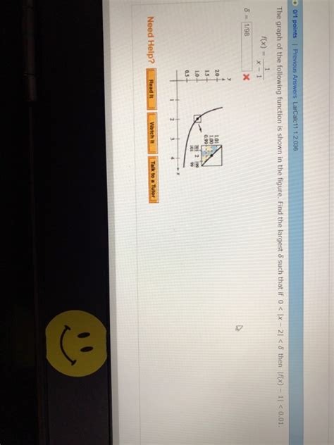 Solved 0 1 Points 11 1 2 036 The Graph Of The Following Chegg Com