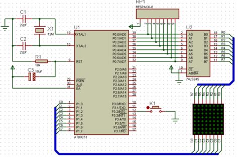 0基础 proteus 中断 点阵 csdn博客