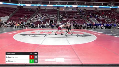 215 Lbs Semifinal Lucas Lawyer Bishop Mcdevitt Vs Jason Singer