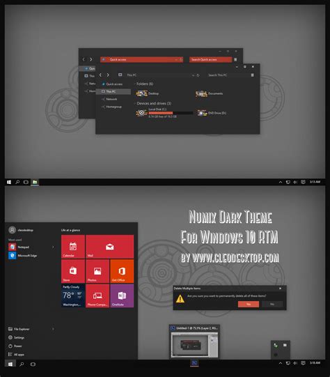 Numix Dark Theme For Windows 10 Rtm By Cleodesktop On Deviantart