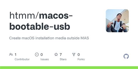 GitHub Htmm Macos Bootable Usb Create MacOS Installation Media Outside MAS