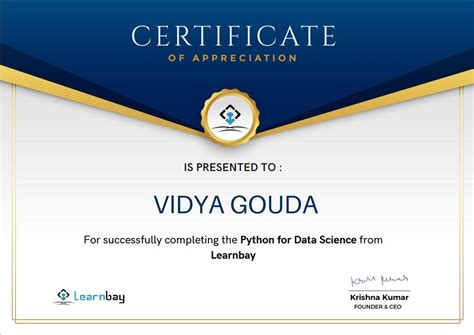 Vidya Gouda On Linkedin I Would Like To Inform That I Have Successfully Completed Python