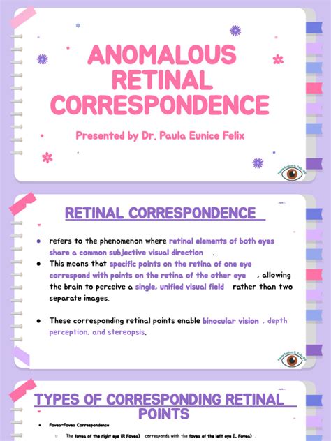 Anomalous Retinal Correspondence Pdf Visual Perception Retina