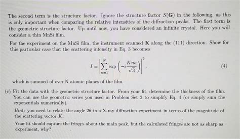 Mnsi Has A Simple Cubic Structure The Figure Below