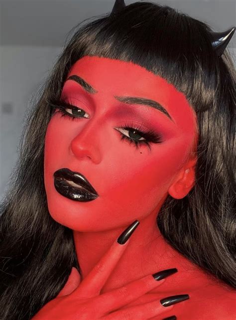 Pin By Talesa Valentina 🦋 On Makeup Inspo Devil Makeup Halloween