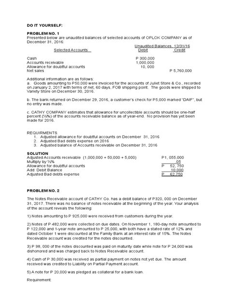 Note Receivable Template