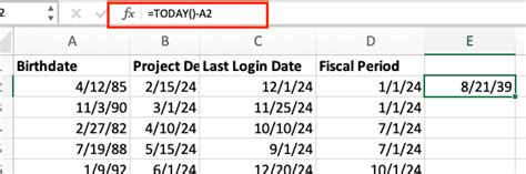 today function in excel insert and calculate current dates 2025 guide