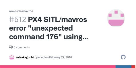 px4 sitl mavros error unexpected command 176 using setpoint topics