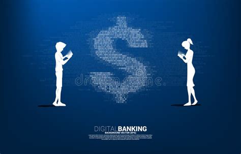 Ai From One And Zero Binary Code Digit Matrix Style Stock Vector