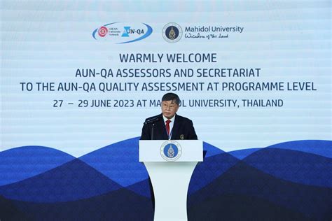 Opening Ceremony The 334th AUN QA Programme Assessment June 27 29 2023 Institute For