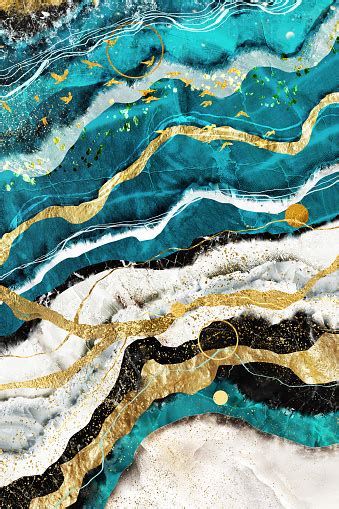 벽 프레임에 대한 3d 벽화 벽지 수지 및 추상 미술 수채화 지오데 그림과 같은 기능예술 황금빛과 회색 대리석 배경 금 금속에