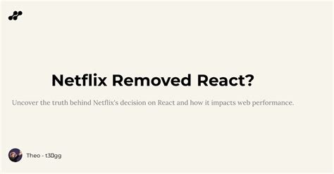 Netflix Removed React Verved