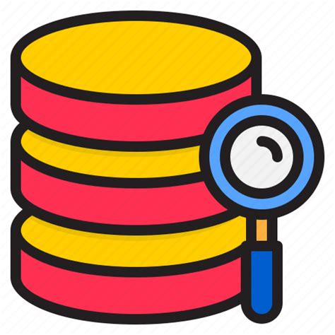 Analysis Data Server Storage Search Icon Download On Iconfinder
