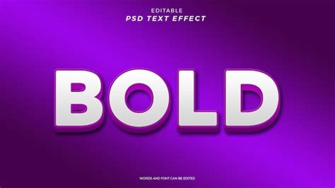 Premium PSD BOLD TEXT EFFECT EDITABLE DESIGN