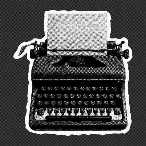 Png Vintage Typewriter Art Illustration Free Png Rawpixel