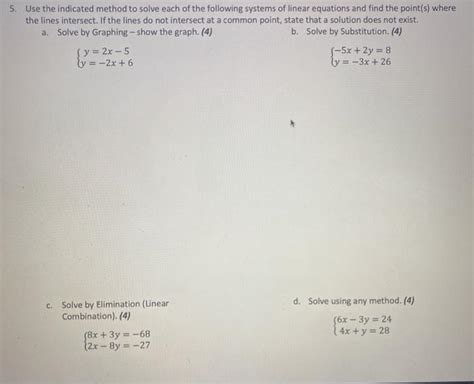 Solved Use The Indicated Method To Solve Each Of The Chegg