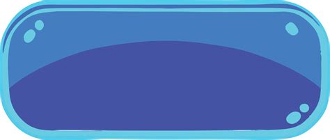 Rectangular Elongated Blue Button Vector Illustration 12977341 Vector