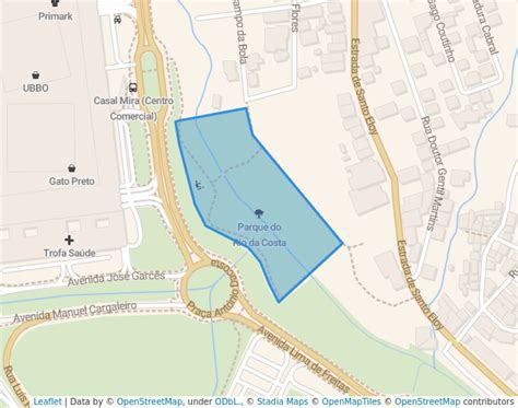 Parque Do Rio Da Costa In Pontinha Map And Routes