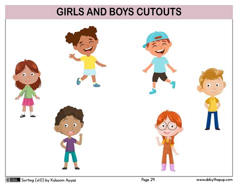 Sorting Girls And Babes Activity Free Printable Puzzle Games