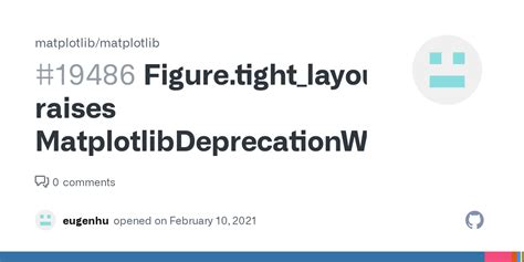 Figure Tight Layout Raises MatplotlibDeprecationWarning Issue Matplotlib Matplotlib