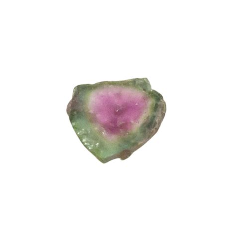 Pastel Watermelon Tourmaline Slice Crystal Vaults