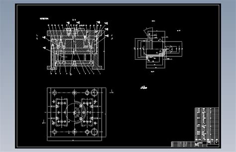 深腔阀体注塑模具设计与制造一模四腔斜滑块抽芯CAD 说明书 AutoCAD 2007 模型图纸下载 懒石网