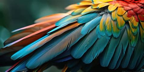 Premium Photo A Close Up Of A Birds Feathers